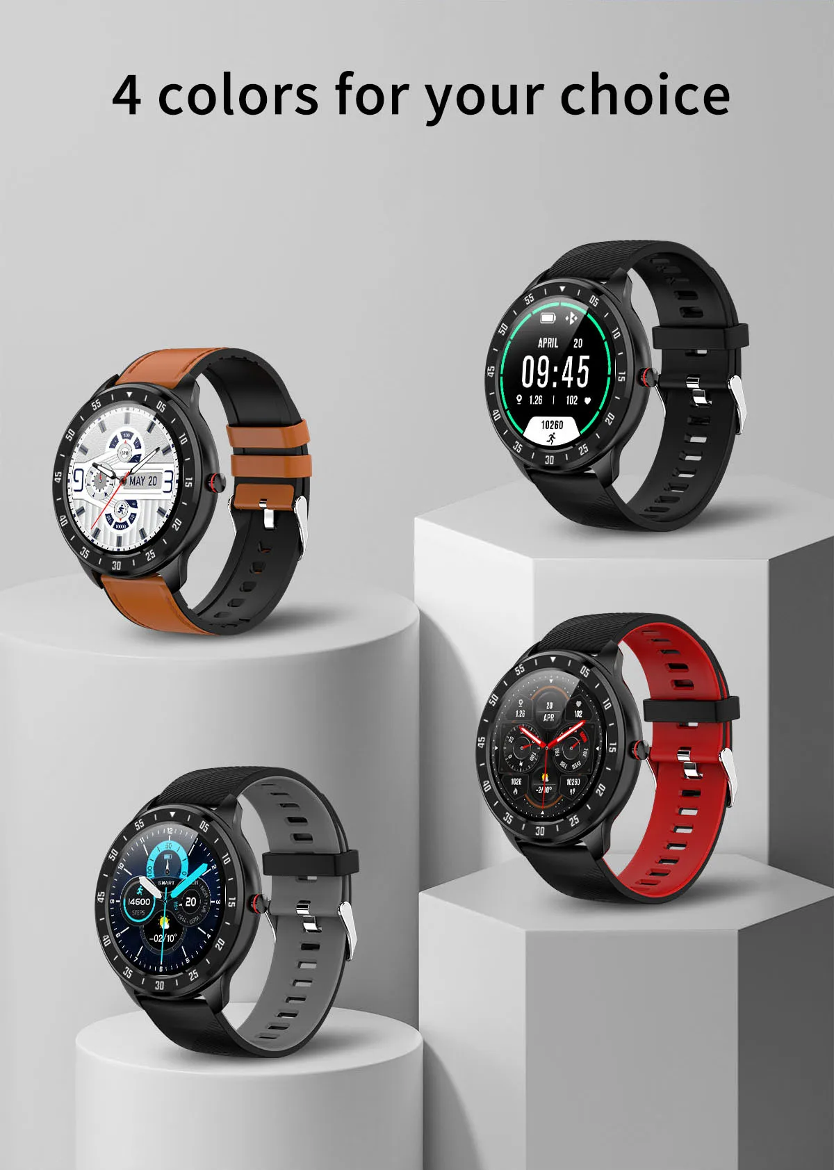 Best Popular Goodix Gr5515 Chip Smartwatch Heart Rate Monitor Multiple ...