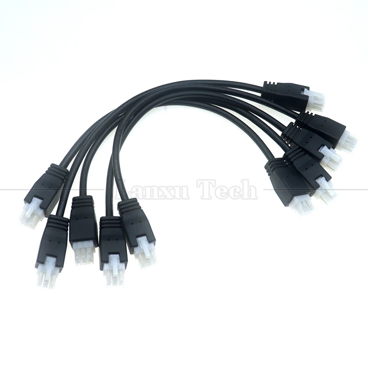 Customization Overmolded Male to Male Female 6 Pin Cable
