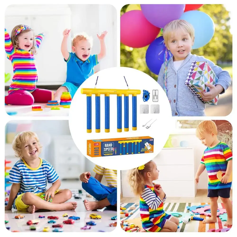 Hand Speed Challenge Game Adjustable Speed Drop Stick Reaction Game ...