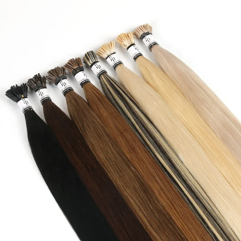 Natural Itip Extension Hair Straight Cuticle Aligned 100% Human Remy ...