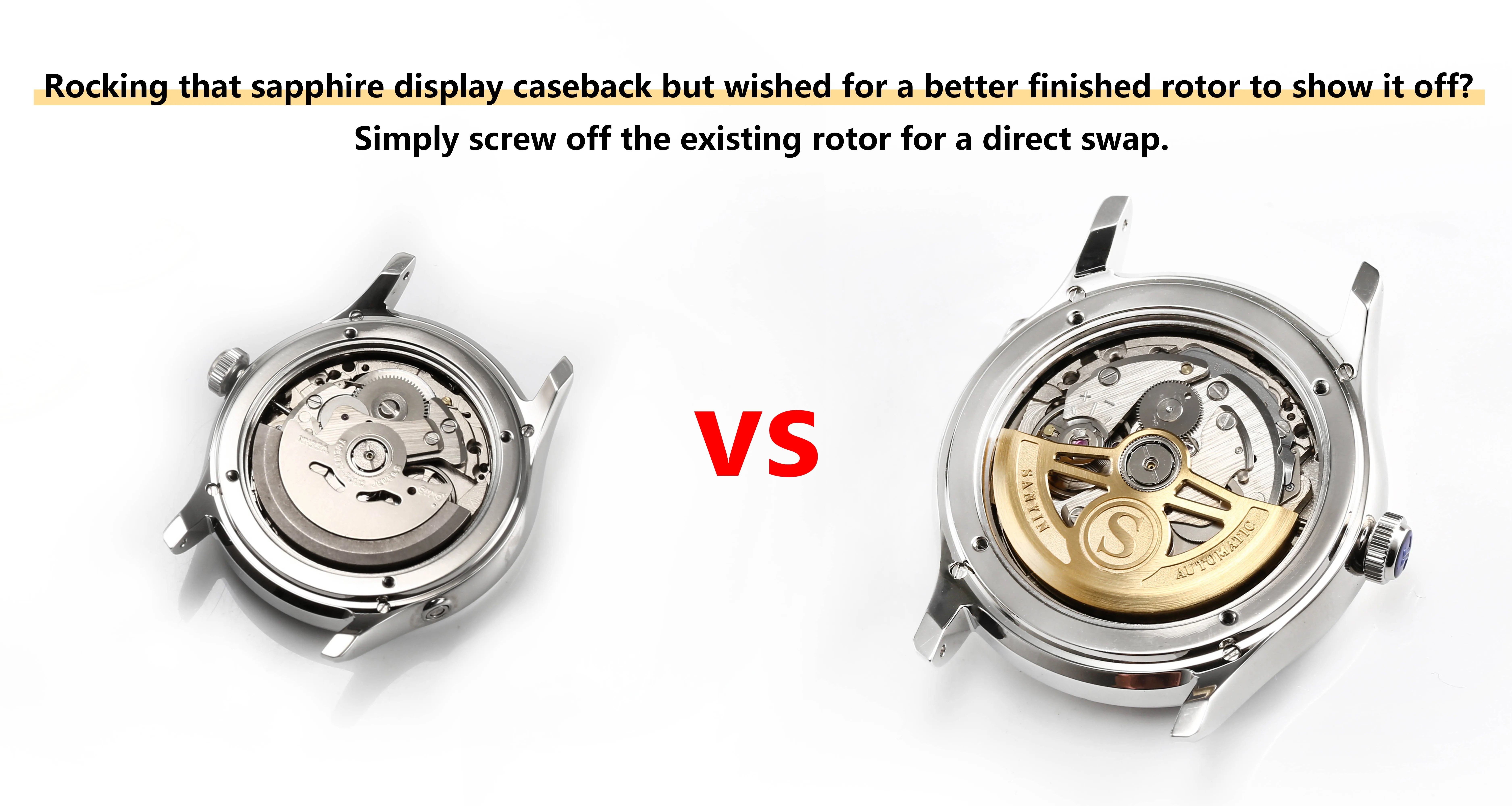 Sanyin Custom Design Brand Logo Automatic Watch Rotor For Nh35 Miyota ...