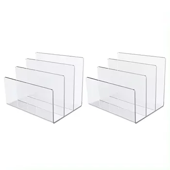 Clear Acrylic Magazine File Holder Acrylic Desk Organizers And ...