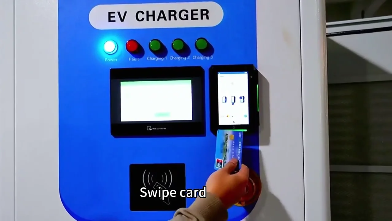 120kw Dc Gb/t Commercial Ev Charger With Pos Payment Electric Car ...