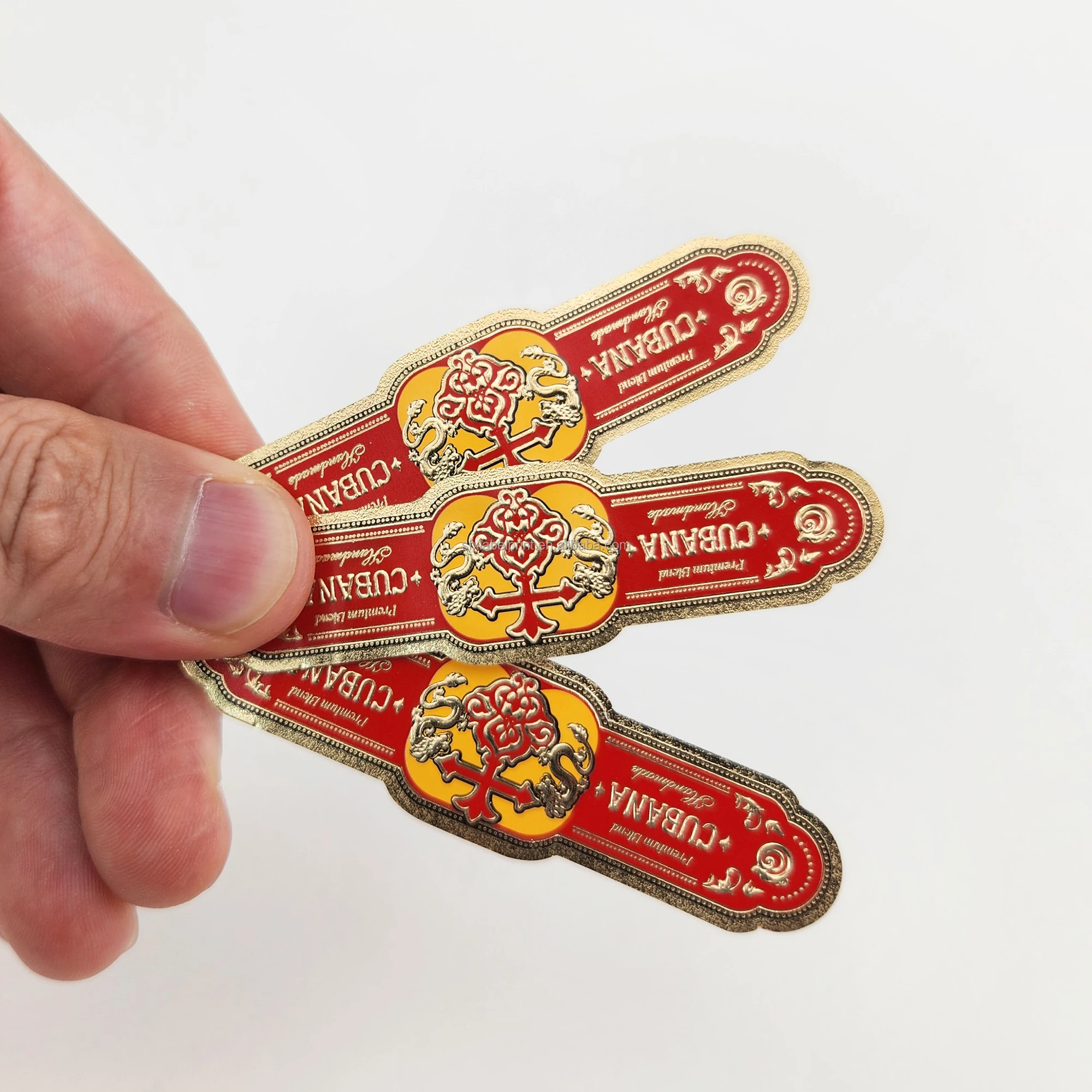 Fancy Hot Stamping Printing Cigar Label Sealing Label Custom Cigarette ...