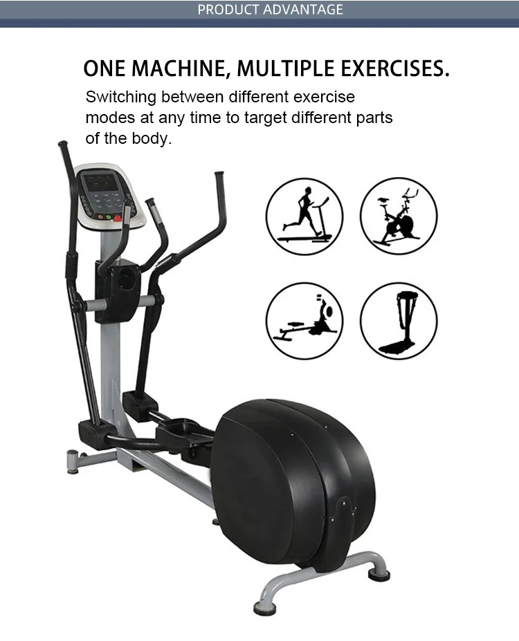 Large Step Rear Magnetic Resistance Adjustment Elliptical Trainers ...