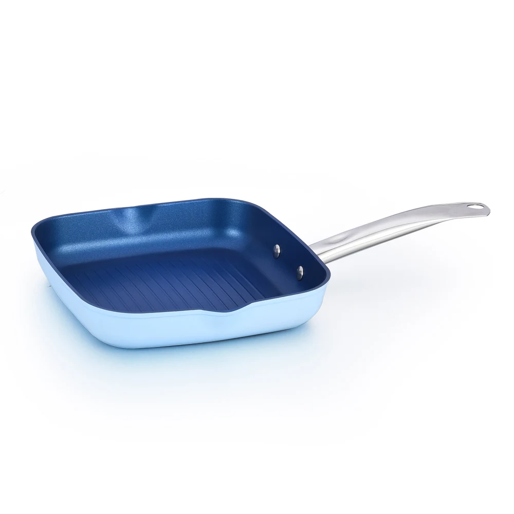 Kitchen Must-have Blue Ceramic Induction Cookware Sets Kitchen Cookware ...