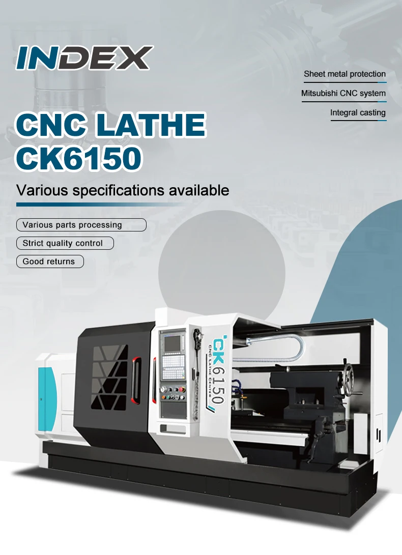 Siemens Cnc Lathe Horizontal Cnc CK6150 Lathe Cnc Machine Single ...