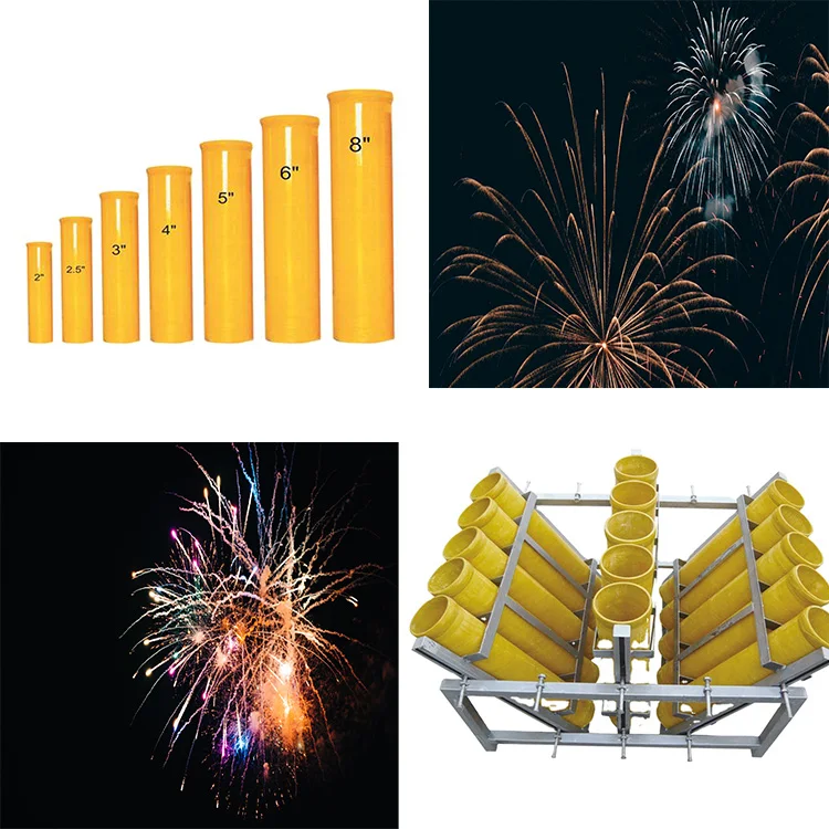 2 Inch to 12 Inch Fireworks Fiberglass Mortars for Display