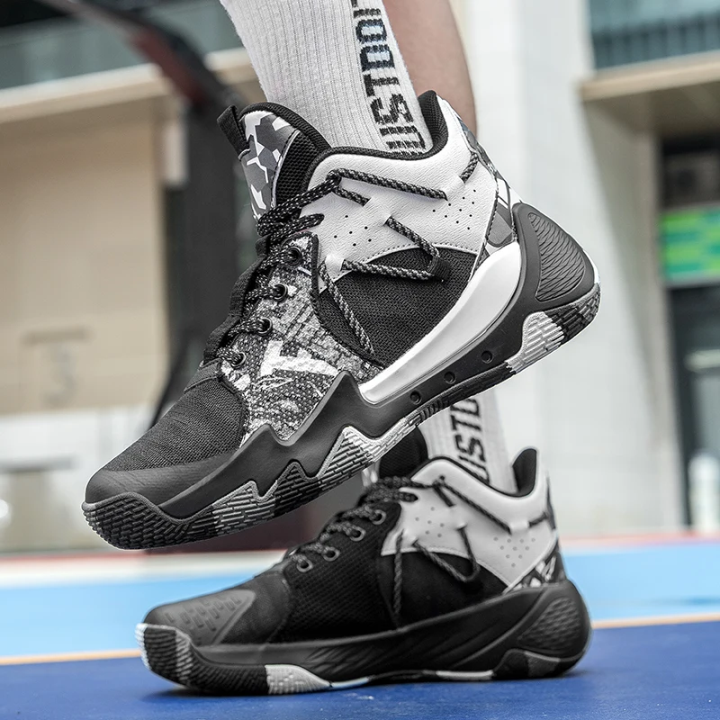 Basketball Shoes - Custom OEM Supported Anti-Slip Lightweight Men's Shoes