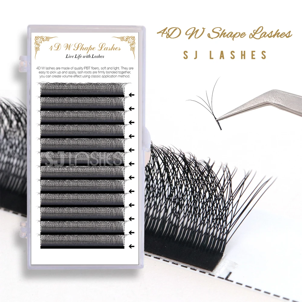 Volume Eyelash W V Yy Shape Extension Individual False Eyelashes 3d 4d ...