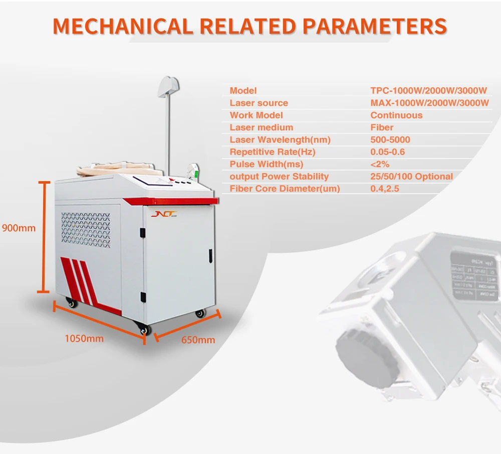 Efficient Metal Cleaning with 1000W to 3000W Laser Machines