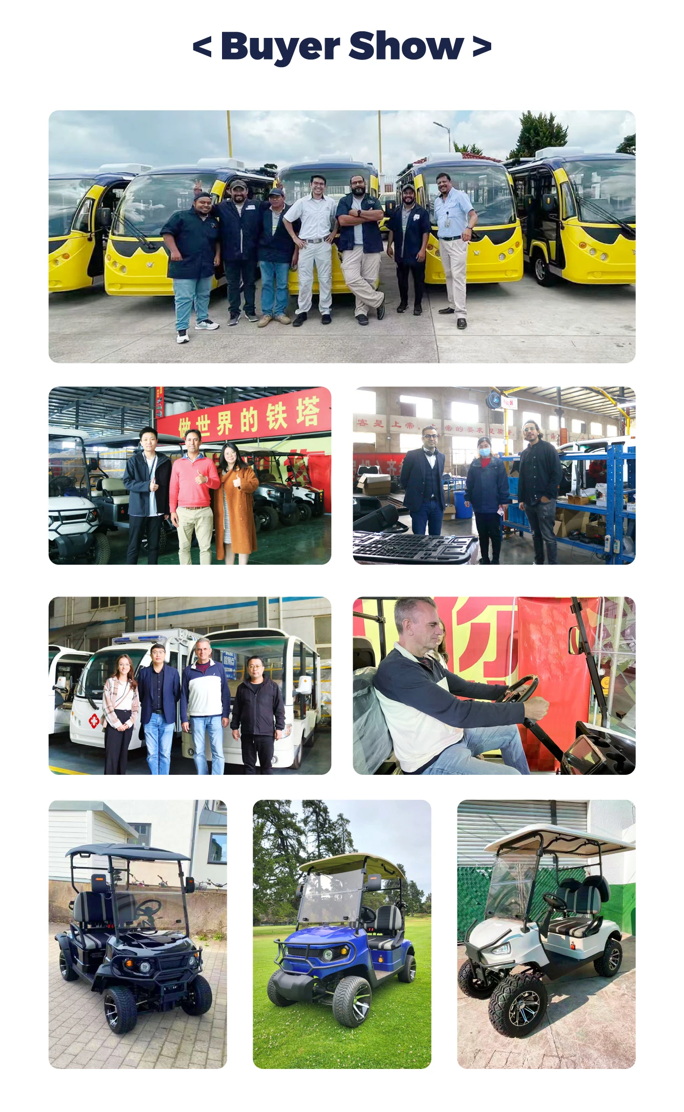 Ce New Design Lifted Off Road 4+2 Seats Electric Golf Carts - Buy ...