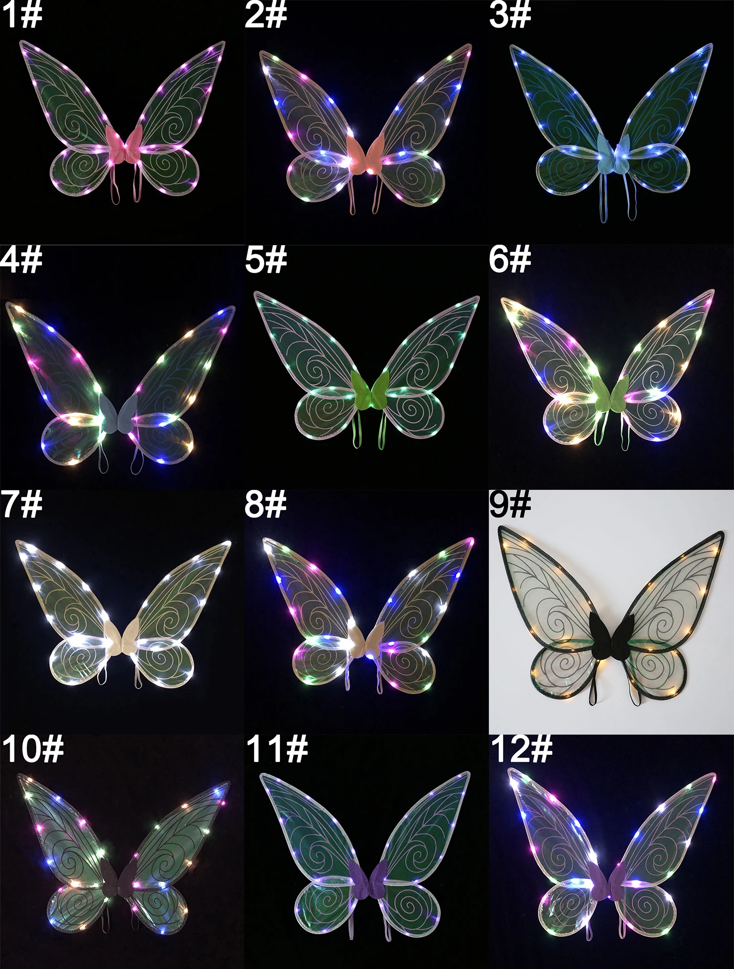 Led Angel Wings Light up Fairy Wings for Kids LED Butterfly Wings for ...