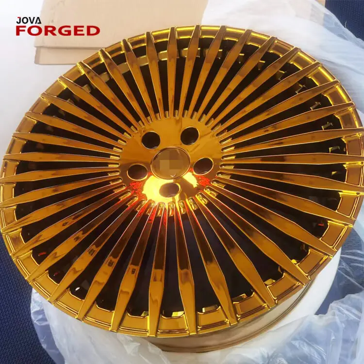 Multispoke 22"gold Chrome Car Wheels 22 Inch Chrome Rims - Buy 22 Inch ...