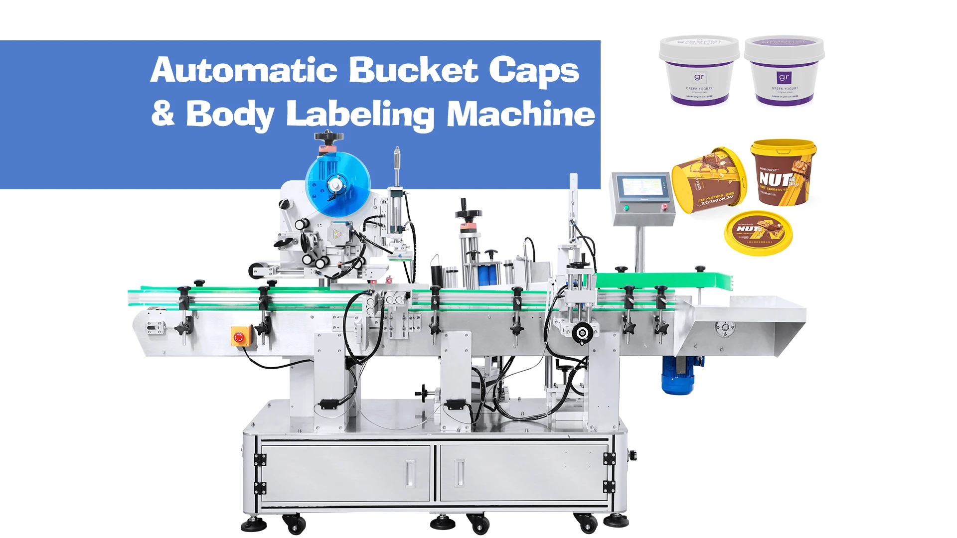 Zonesun Zs-tb770 Automatic Round Fruit Jam Bucket Tapered Tub Yogurt Sauce Conical Bottle Caps ...