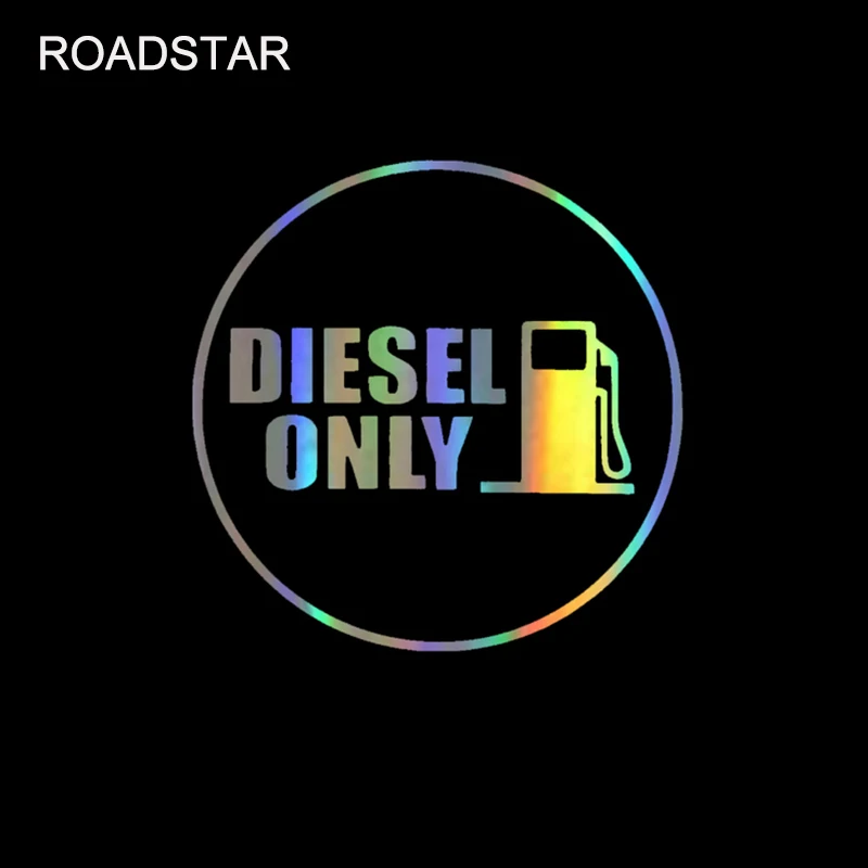 DIESEL ONLY Custom Radium Logo Rainbow Holographic Hologram Sticker ...