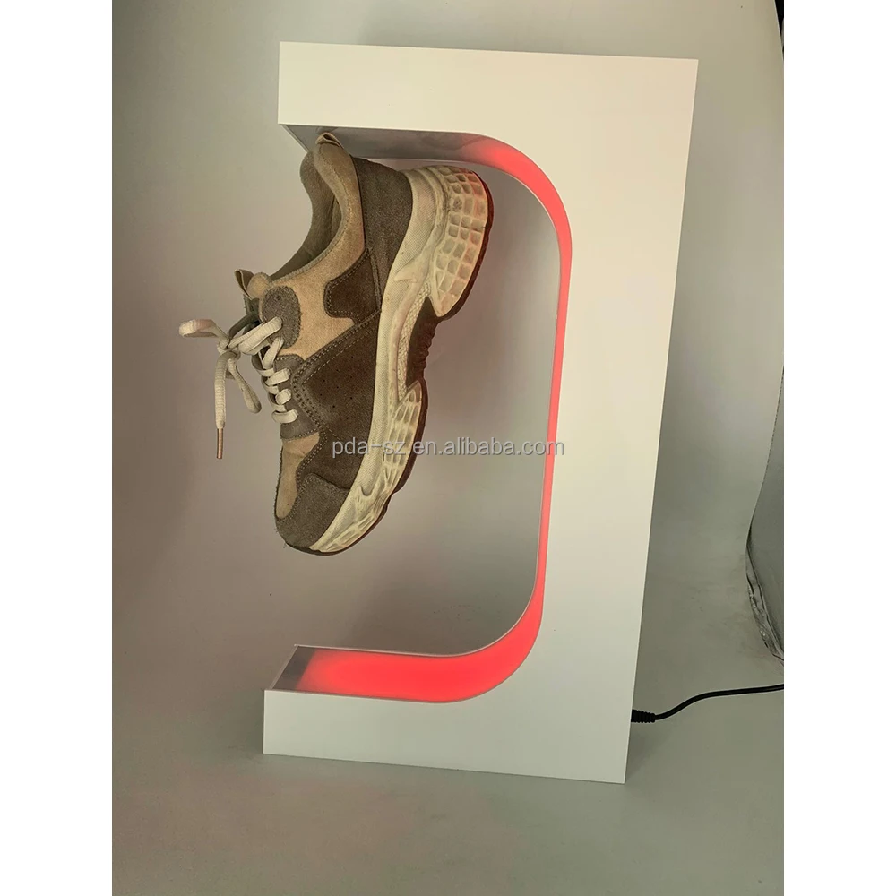 Rotating Magnetic Levitate Floating Display Rack Led Levitation Shoes ...