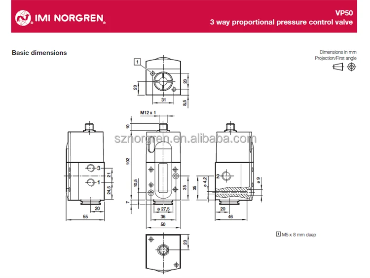Norgren VP5010BJ111H00 Pressure Relief Valve - High Flow Control