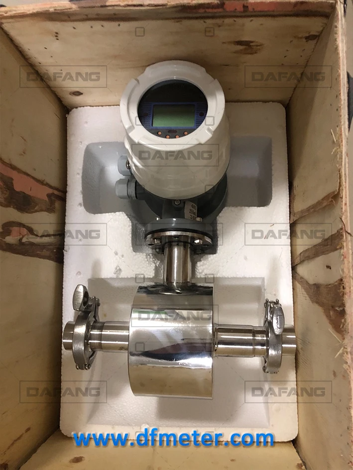 Tri-clamp Magnetic Flowmeter Food Drink Beer Alcohol Milk Juice ...