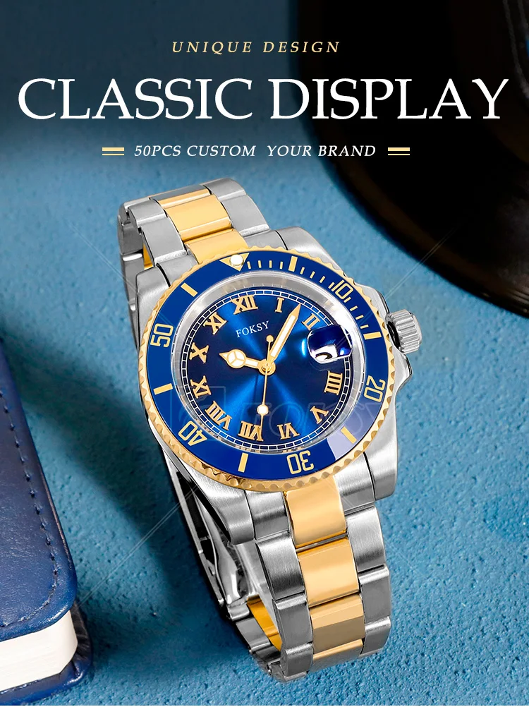 Custom New Design Your Own Business Classic Water Proof Stainless Steel ...