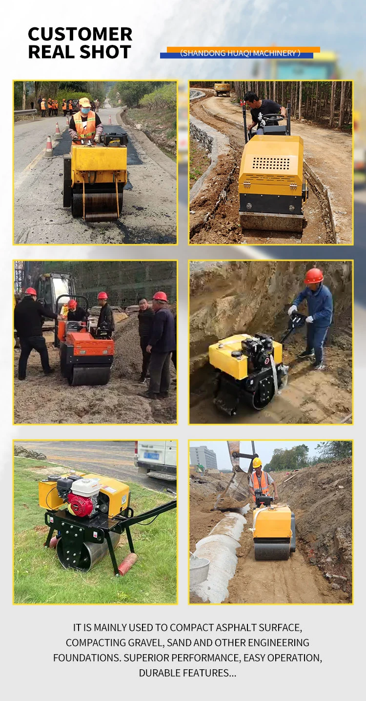 Diesel 1 Ton to 5 Ton Gasoline Hydraulic Vibrating Rollers