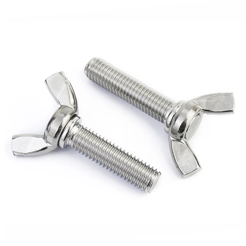 Factory Price Din 304 Butterfly Wing Screws Stainless Steel Wing Bolt ...