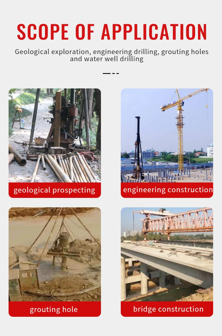 Small Portable Geoconstruction Geotechnical Mine Exploration Drilling Machine With Auger ...