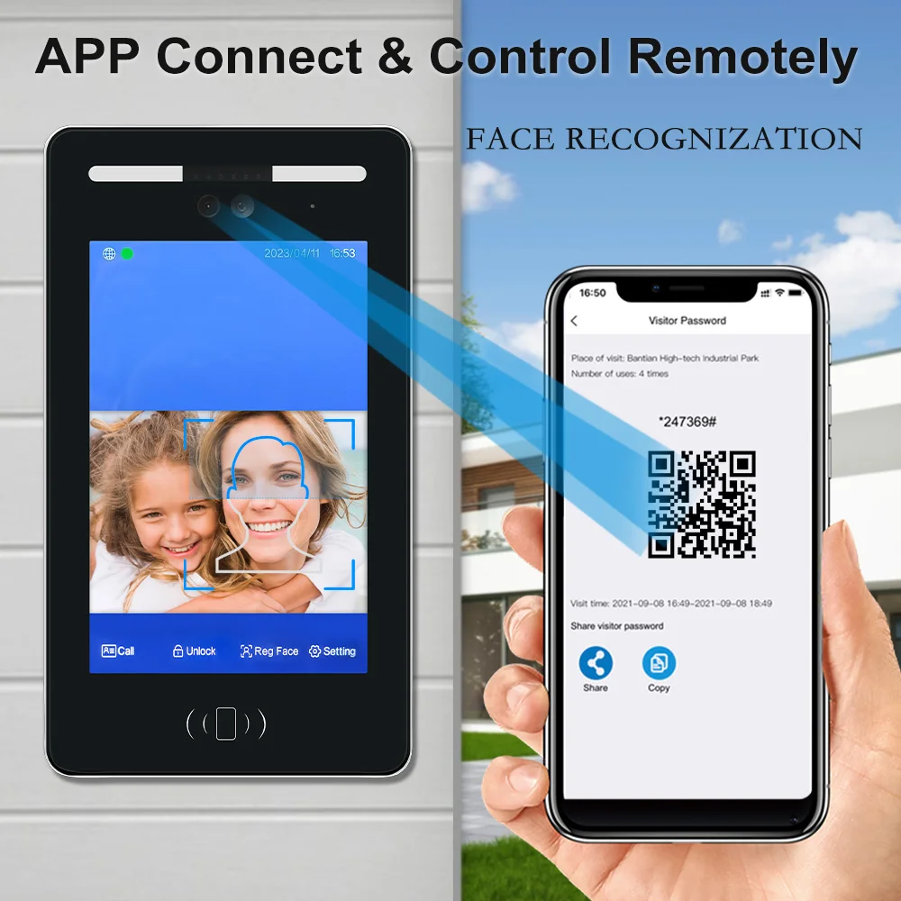 Face Recognition Video Door Phone Intercom System for Multi Apartments ...