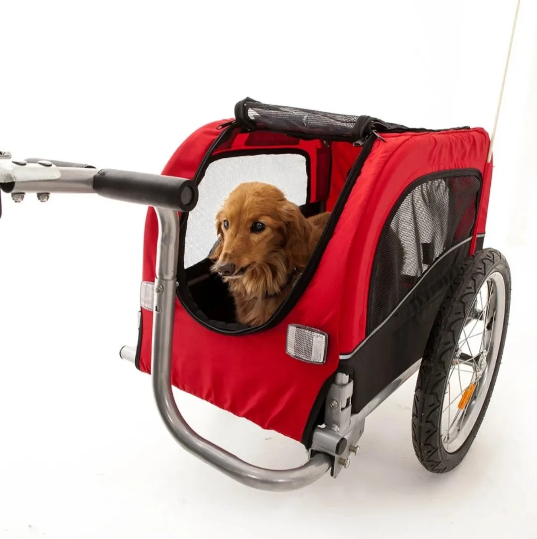 Heavy Duty Outdoor Mobility Scooter Dog Trailer Steel Pet Trailer for ...