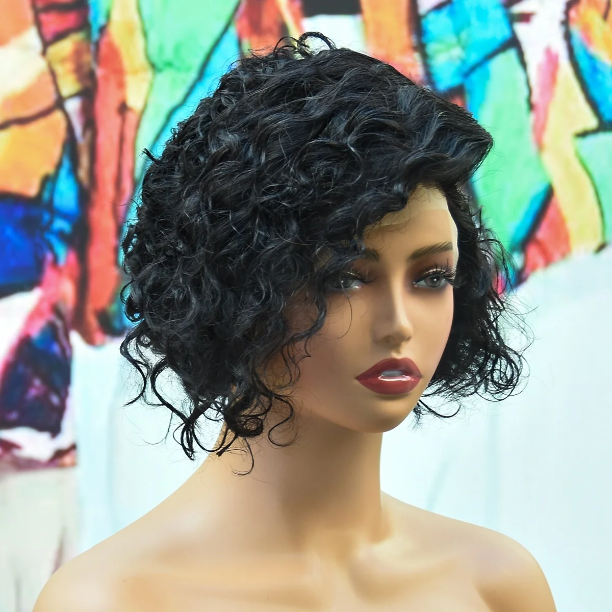 Short Pixie Curly 13x4 HD Lace Human Hair Wig - Ready to Ship