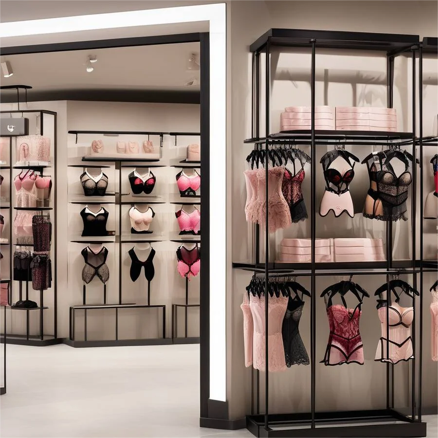 Customized Wooden Display Racks for Women Fashion Apparel in ...