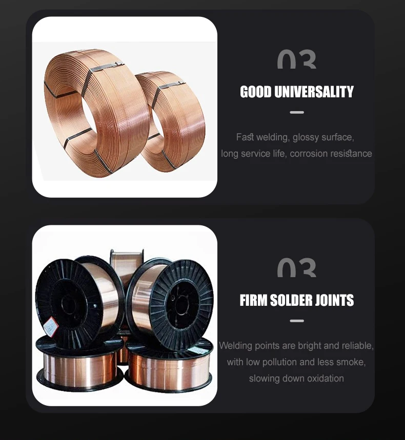 All-position Welding Co2 Mig Welding Wire Er70s-6 Carbon Steel Copper Coated Welding Wires - Buy ...
