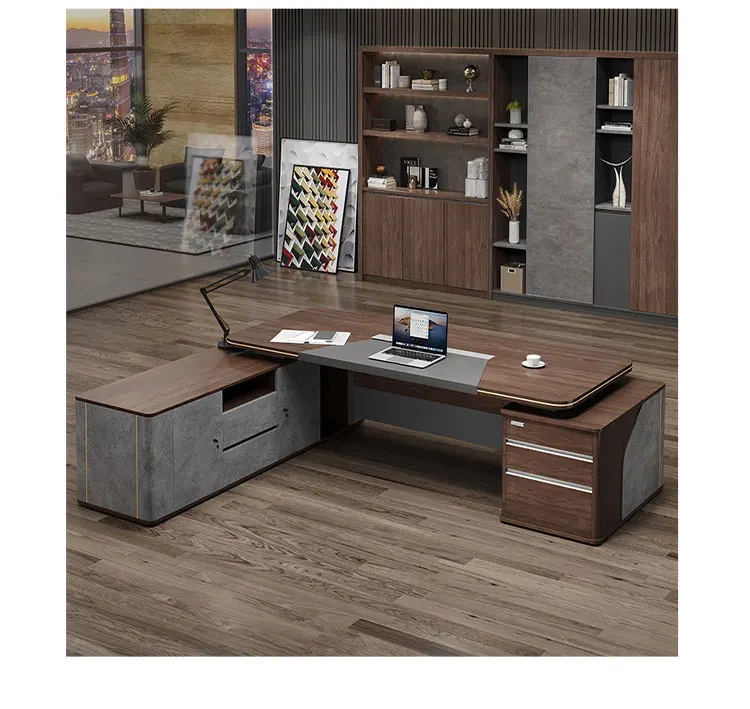 Modern Luxury Office Boss Table - Executive Desk Set