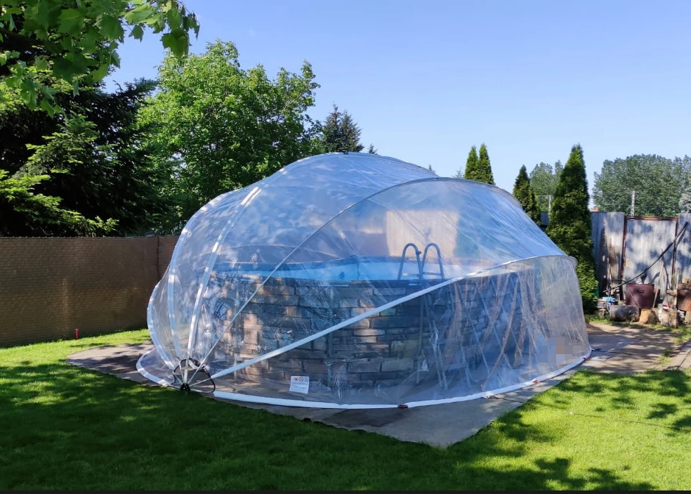 Retractable Swimming Pool Dome Cover - Outdoor & Foldable