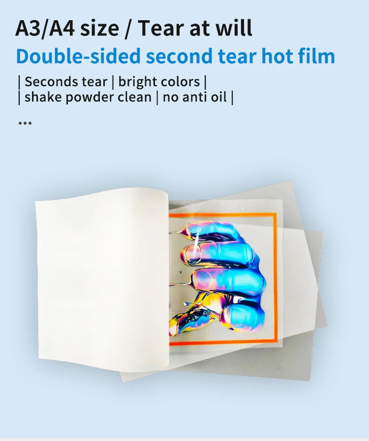 A3 A4 Dtf Transfer Dtf Cold Peel Digital Printing Single/side Matte/for Dtf Printing - Buy A4 A3 ...