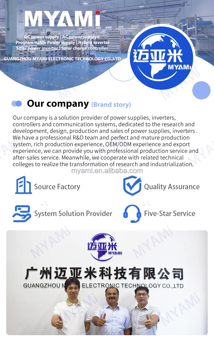 Single Phase 3KW Hybrid Inverter Solar Power Off-Grid 12V-96V Pure Sine ...