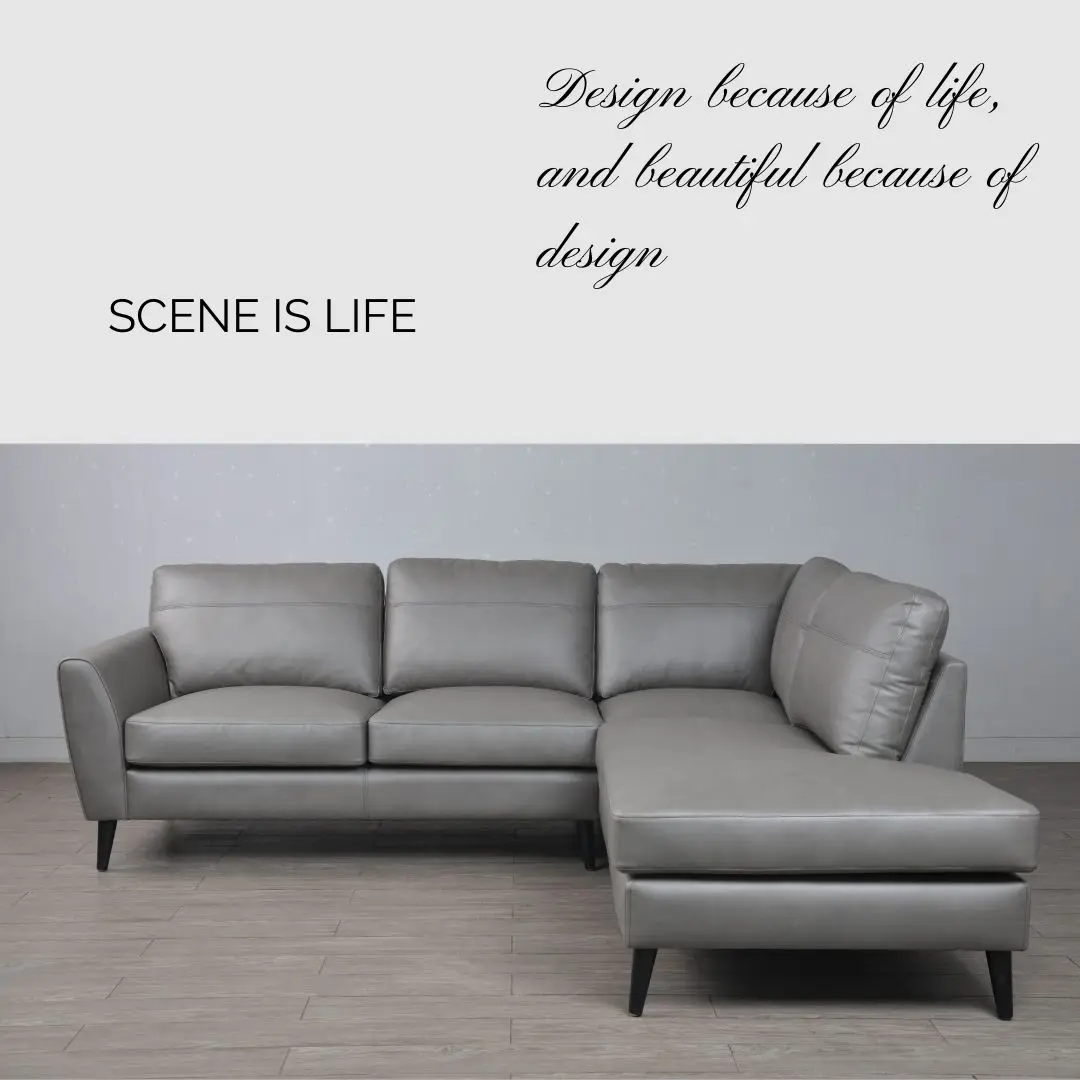 123-Seater Sectional Sofa Set Popular Design Fabric and Wood Living ...
