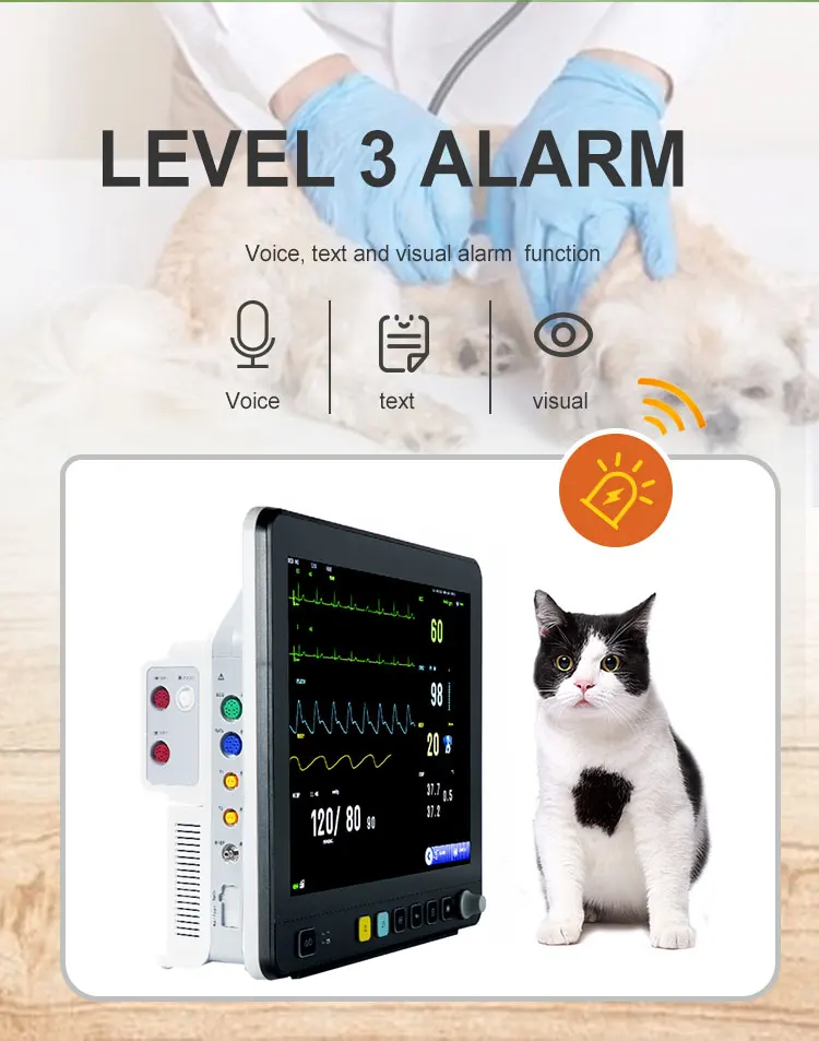 Yonker Hospital Vital Sign Multiparameter Veterinary Patient Ecg ...