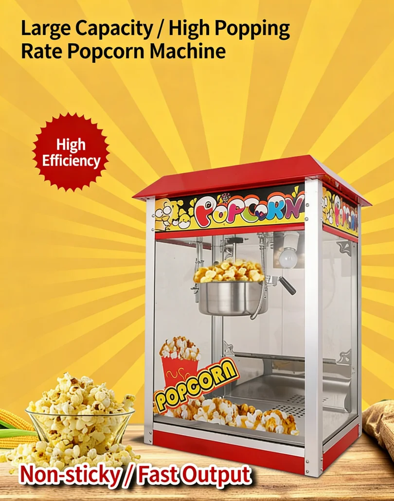 Easy to Clean Smart Control Automatic Popcorn Machine Popcorn Machine ...