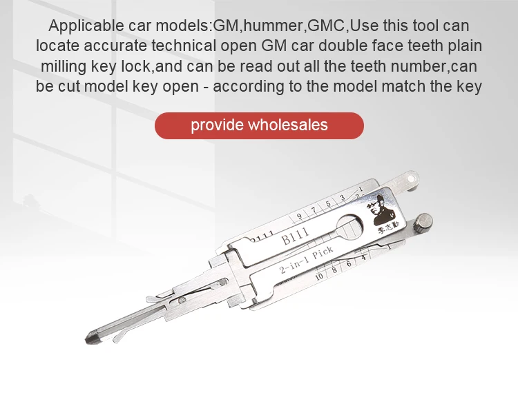 Lishi-herramienta 2 En 1 Hu66 Sc1 Sc4 Kw1 R52 Kw5 Am5 M1/ms2 B111,Juego ...