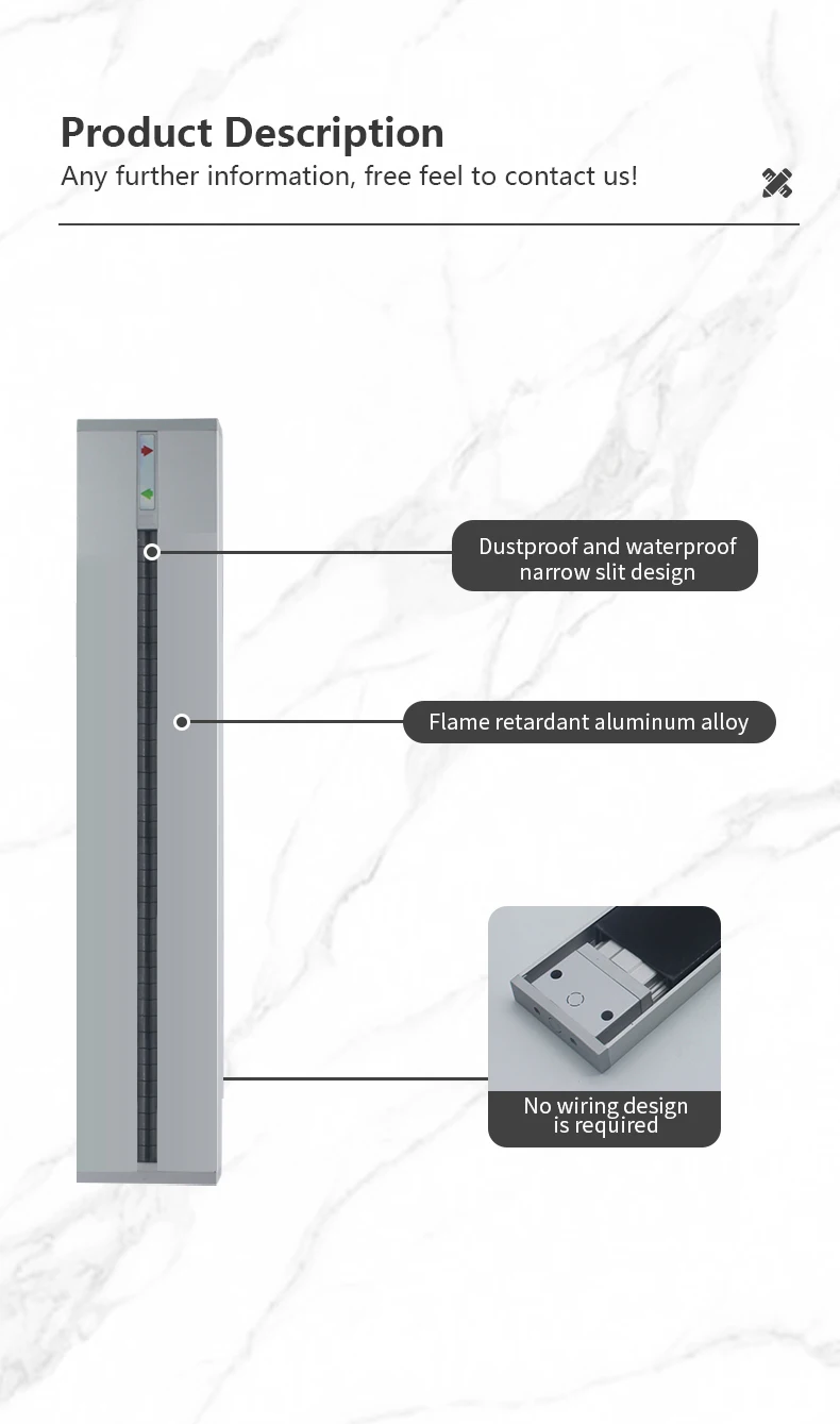70MM Width Surface Mounted Smart Kitchen Office Rail Power Track System ...