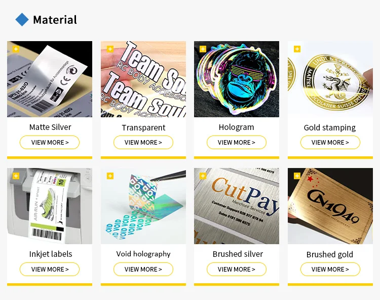 Waterproof Serial Number Qr Code Hologram Sticker Label Scratch Printed ...