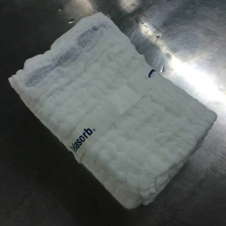 Sterile Gauze Laparotomy Pad Sponge With X-ray Detectable Blue Loop ...