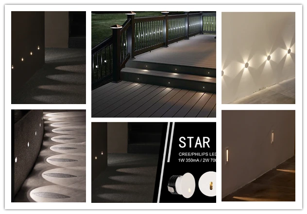 Outdoor Stair Light Modern Style Aluminum Ip65 Recessed Led Stair ...