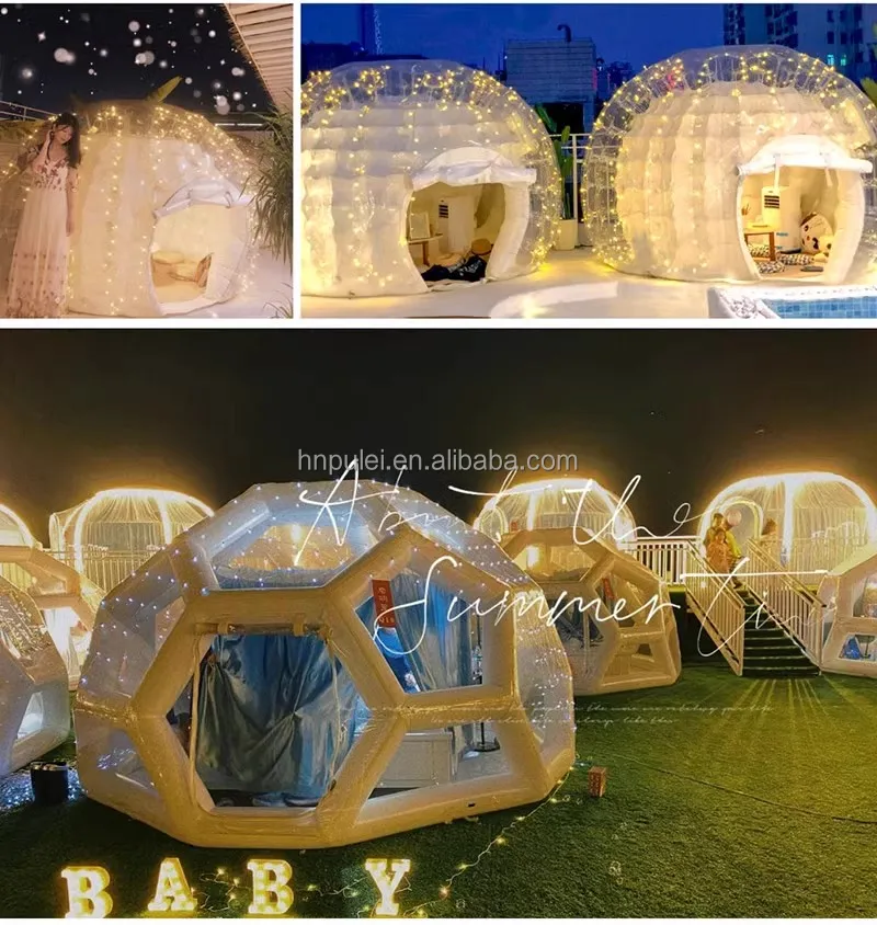 Outdoor Kids Party Advertising Fun House Inflatables Crystal Igloo Dome ...