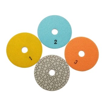 2024 3pcs 3 Steps Wet Polish Pads Diamond Ganite Marble Engineered ...