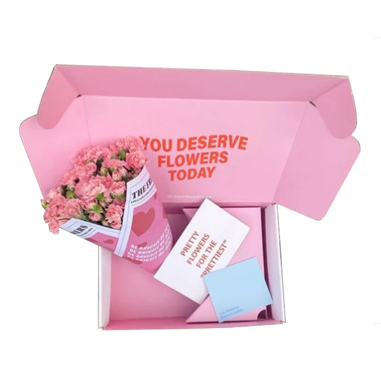 Custom Flower Arrangement Mailer Boxes Wholesale Floral Packaging ...