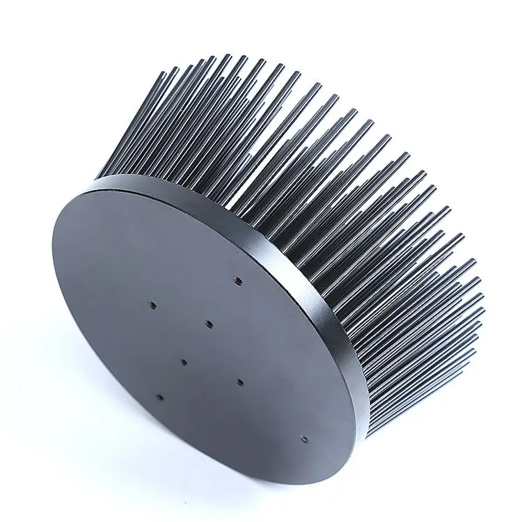 Custom Circular Motor Heat Sink Aluminum Anodized Cold Forging Round ...