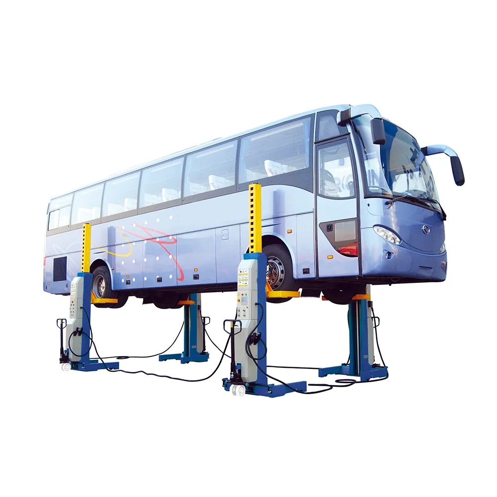 Cabled Heavy Duty Mobile Column Lift - 4 Columns for Trucks