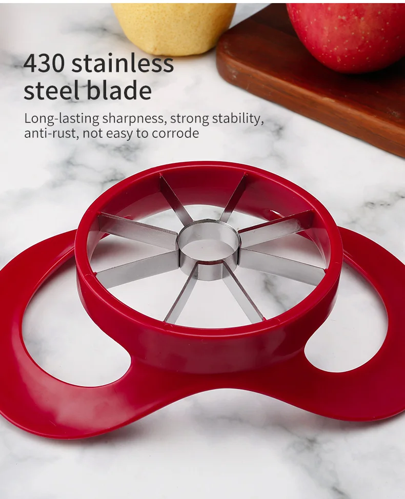 Stainless Steel Apple Cutter Fruit Pear Divider Slicer Cutting Corer ...